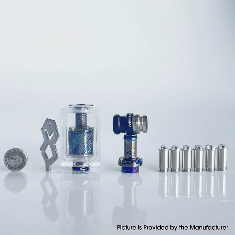 Mission XV KB2 RBA Tank Full Kit for DotAIO V1 / V2 Titanium 3.8ml ...