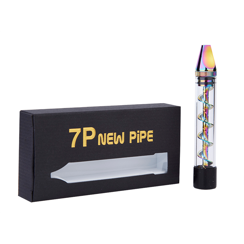 Twisty Glass Blunt 7p New Pipe Flat Mouthpiece Dry Herb Vape Pen ...