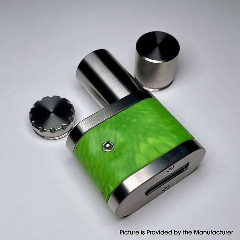 Stratum Balance 60W TC VW Vape Box Mod - Silver + Green, Juma + 316SS ...