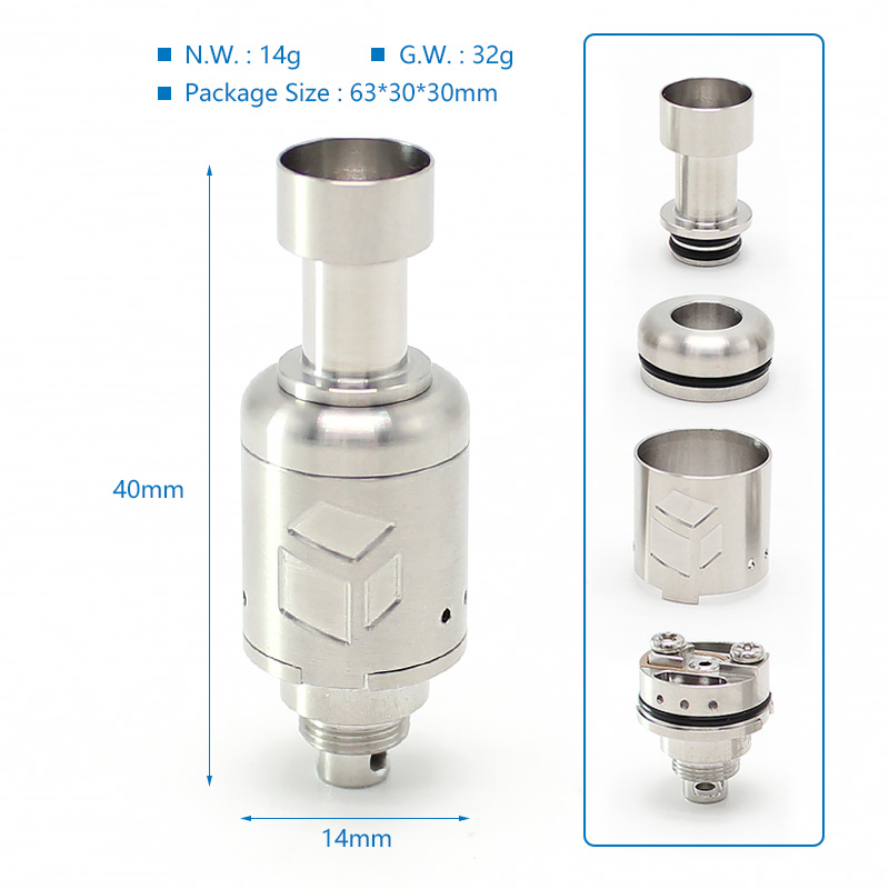 SXK Rubik RBA Bridge for Billet / SXK BB / Vandy Vape Pulse AIO / Boro ...