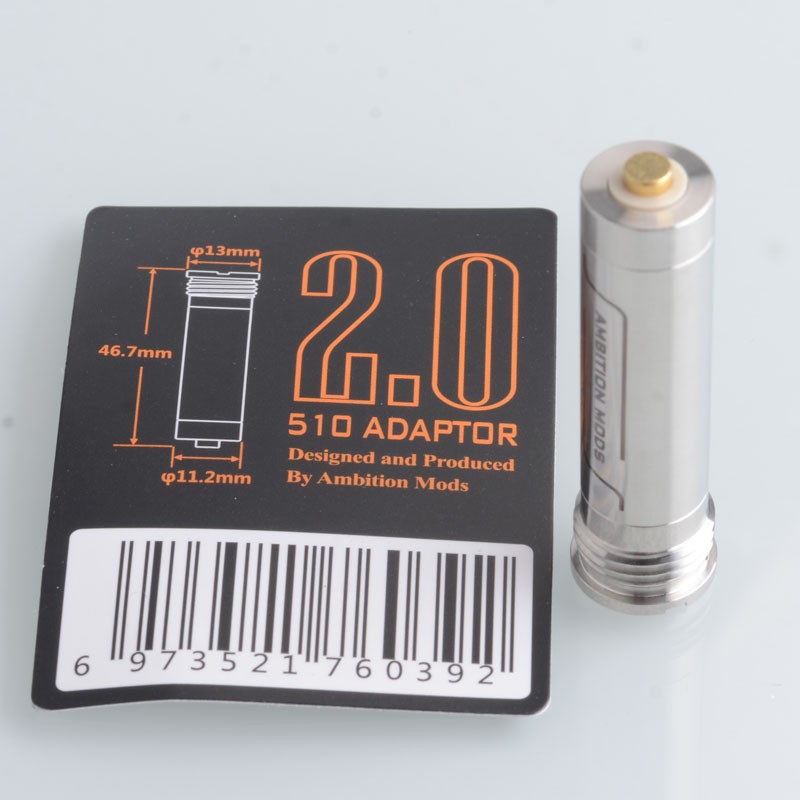 Authentic Ambition Mods 2.0 510 Adapter Connector for BB 60W / 70W ...