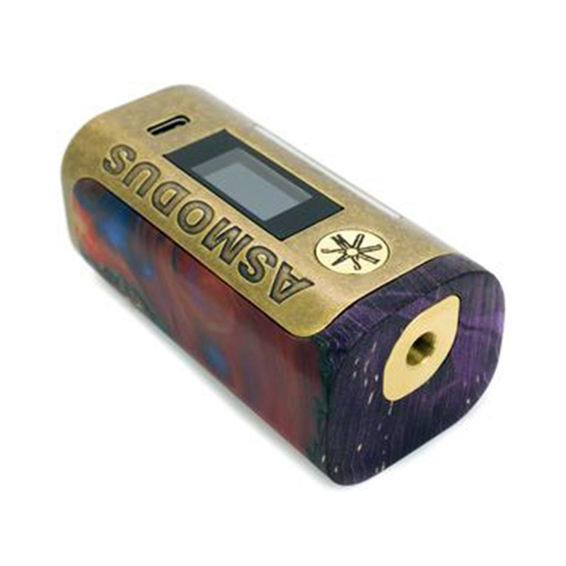 asMODus Lustro 200W Stabilized Wood Box Mod Brass Relic Edition, 5~200W ...
