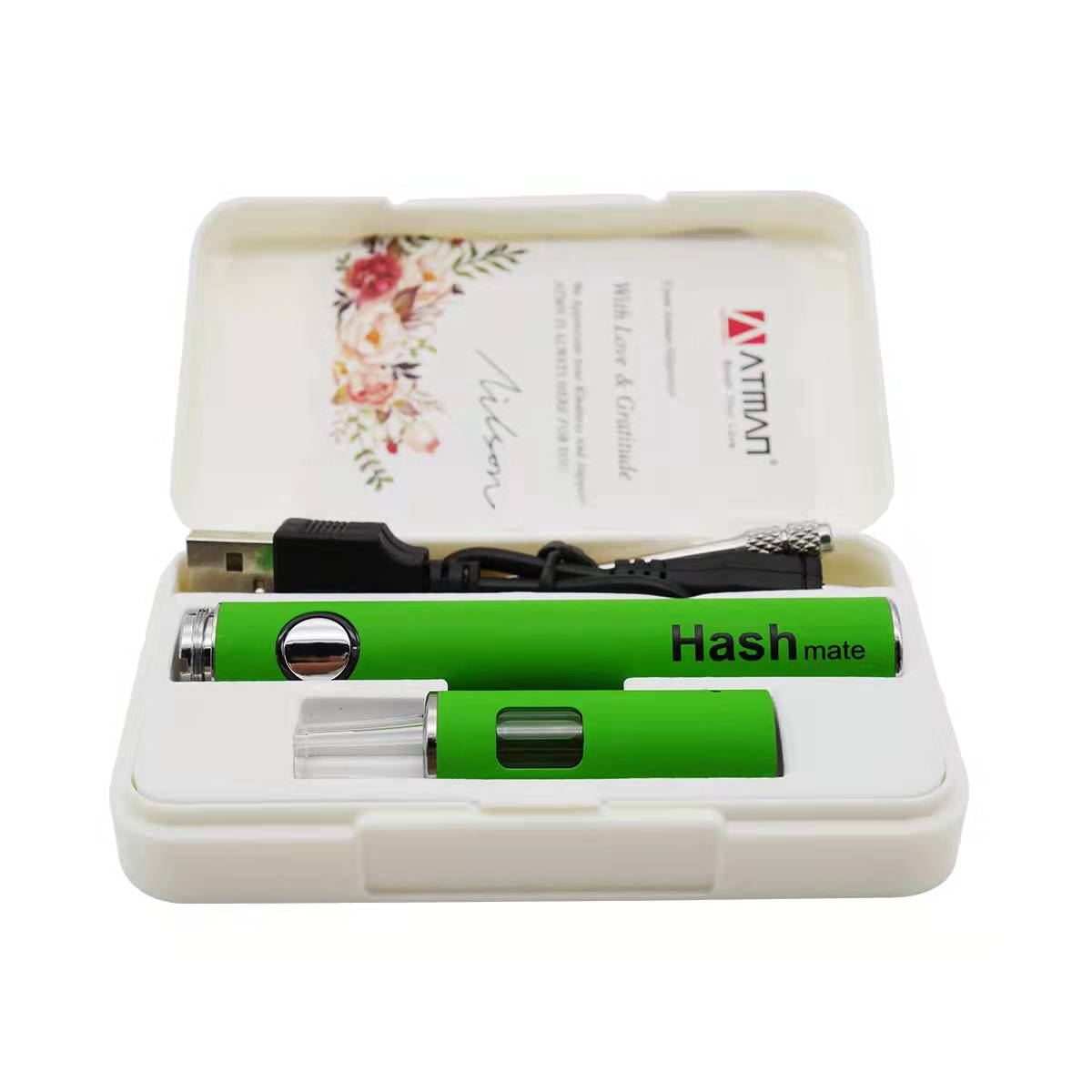 ATMAN Hashmate Hashish Vaporizer with Full Melt Hash & Bubble Hash ...